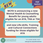 New MCFD SAJE Mental Health and Counselling Benefit & Life-skills ...